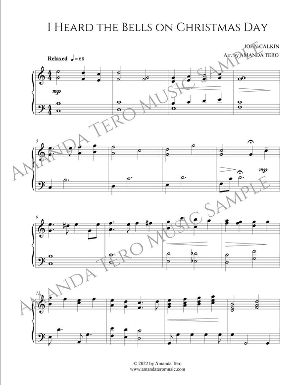 I Heard the Bells intermediate piano solo – Amanda Tero Music